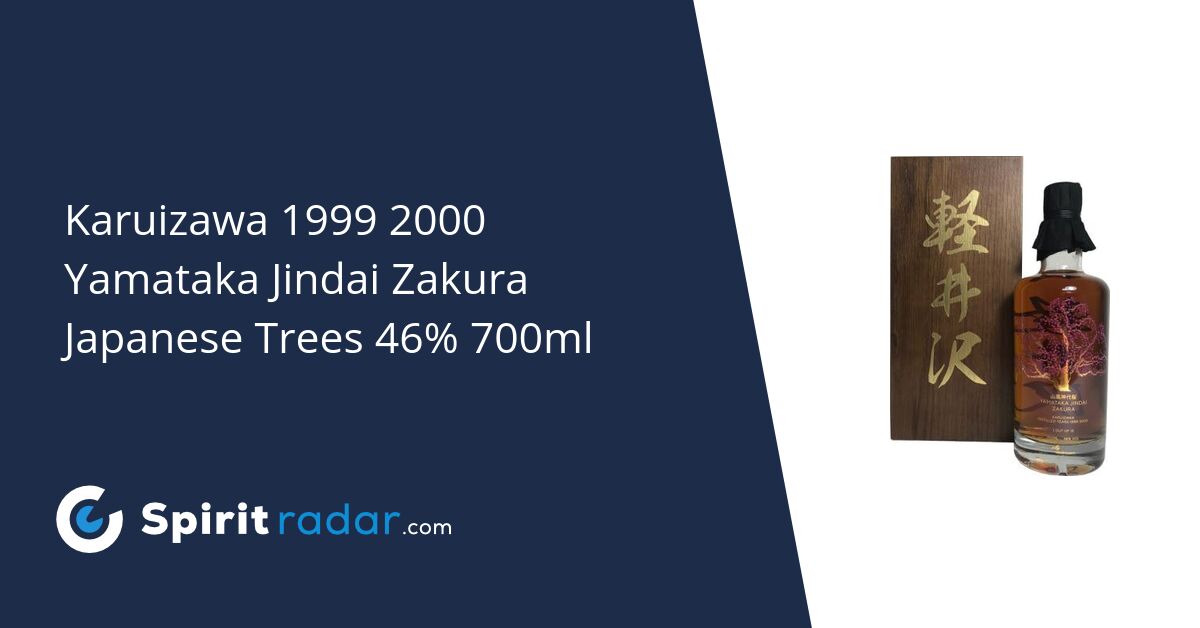 Karuizawa 1999 2000 Yamataka Jindai Zakura Japanese Trees 46% 700ml ...