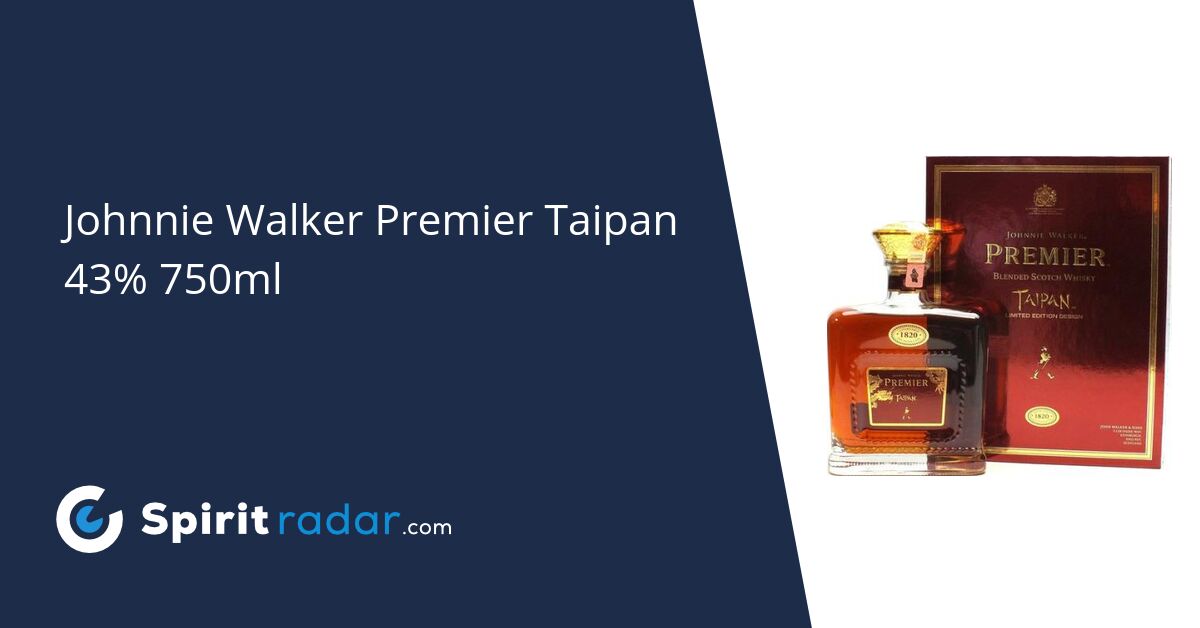 Johnnie Walker Premier Taipan 43% 750ml - Spirit Radar