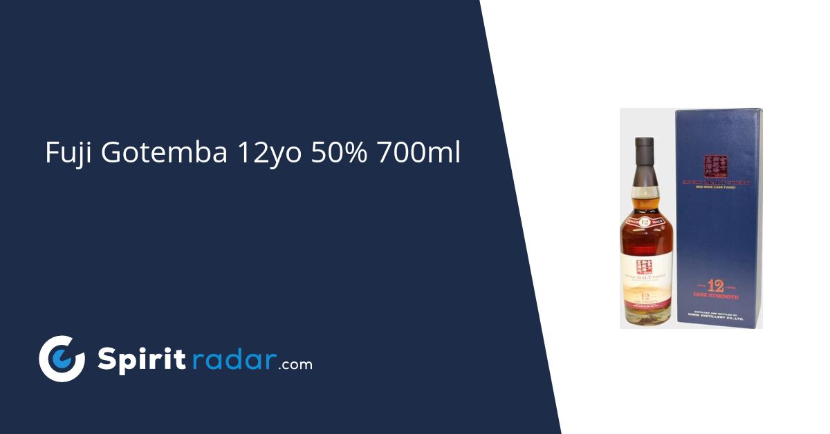 Fuji Gotemba 12yo Red Wine Cask Finish No. 3 H117 Distillery Release 50 ...