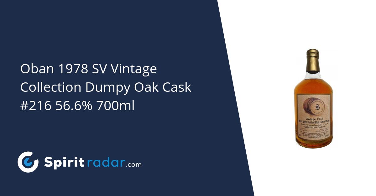 Oban 1978 SV Vintage Collection Dumpy Oak Cask #216 56.6% 700ml ...