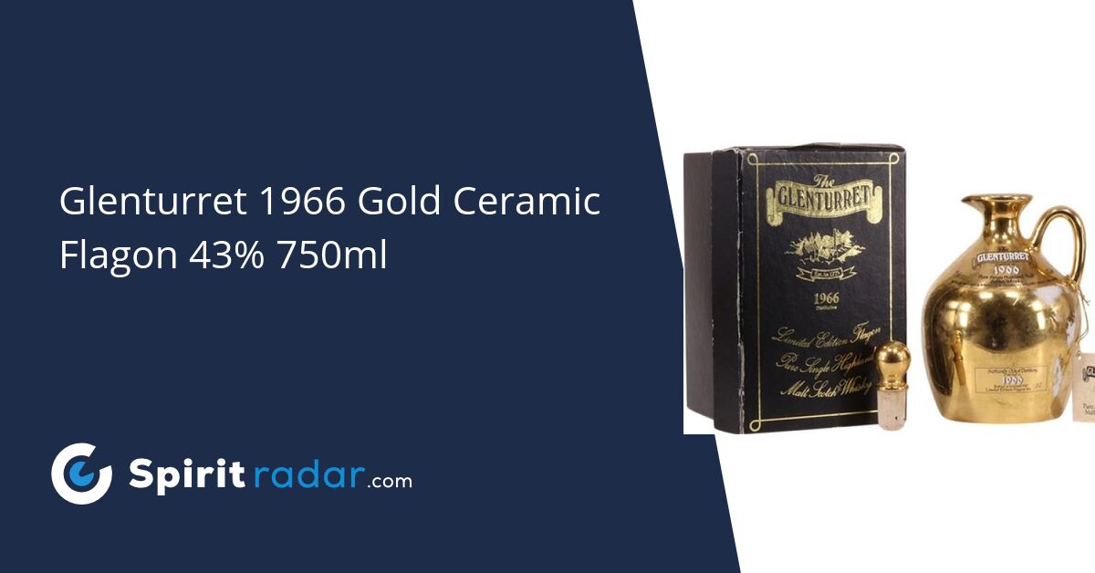 Glenturret 1966 Gold Ceramic Flagon 43% 750ml - Spirit Radar