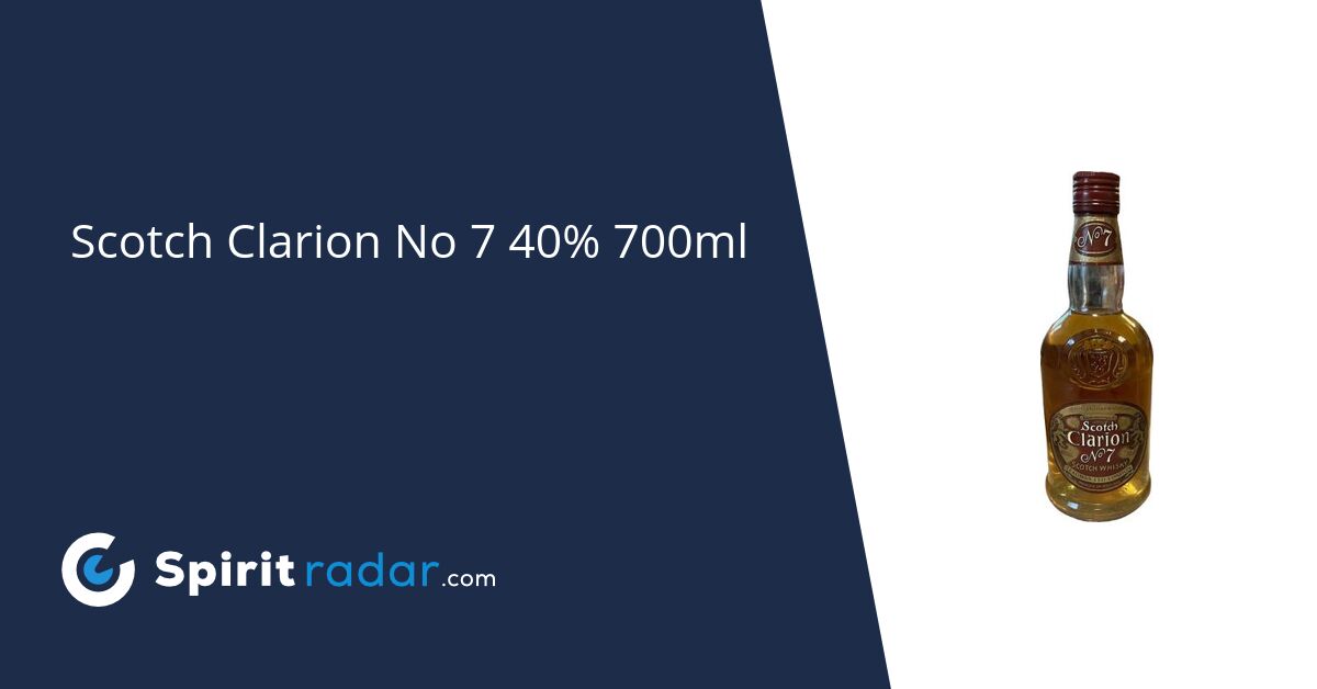 Scotch Clarion No 7 40% 700ml - Spirit Radar
