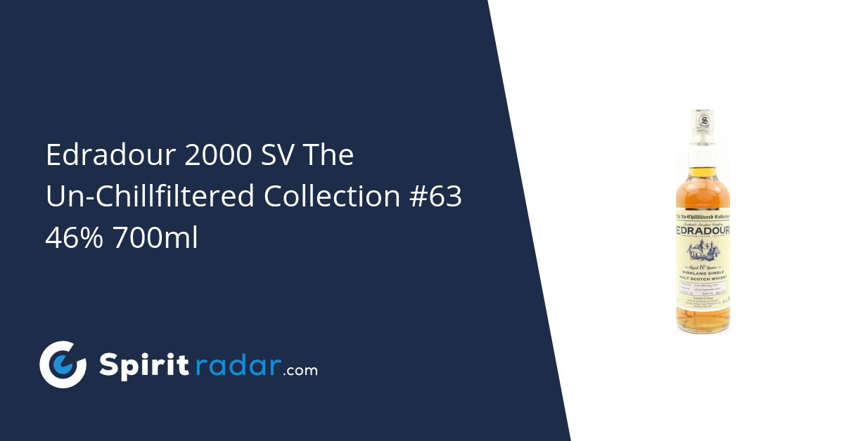 Edradour 2000 SV The Un-Chillfiltered Collection #63 46% 700ml - Spirit ...