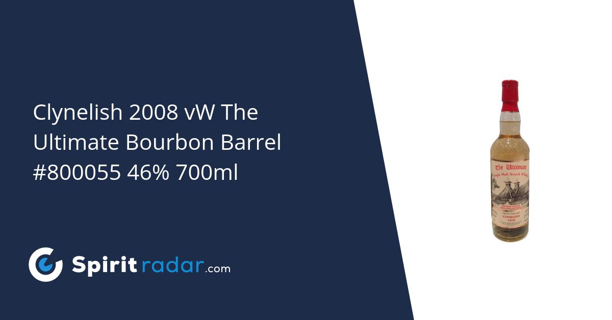 Clynelish 2008 vW The Ultimate Bourbon Barrel #800055 46% 700ml ...
