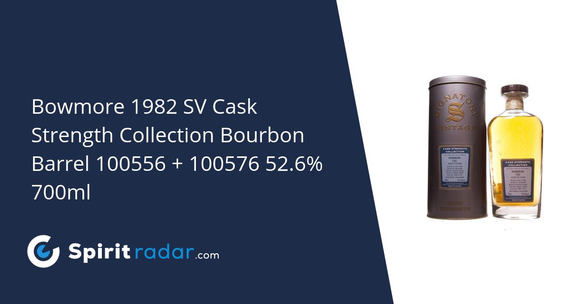 Bowmore 1982 SV Cask Strength Collection Bourbon Barrel 100556 + 100576 52.6% 700ml - Spirit Radar