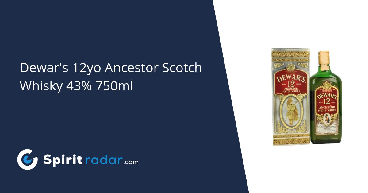 Dewar's 12yo Ancestor Scotch Whisky Haecky Reinach 43% 750ml - Spirit Radar