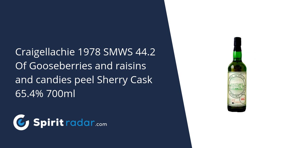 Craigellachie 1978 SMWS 44.2 Of Gooseberries and raisins and candies ...