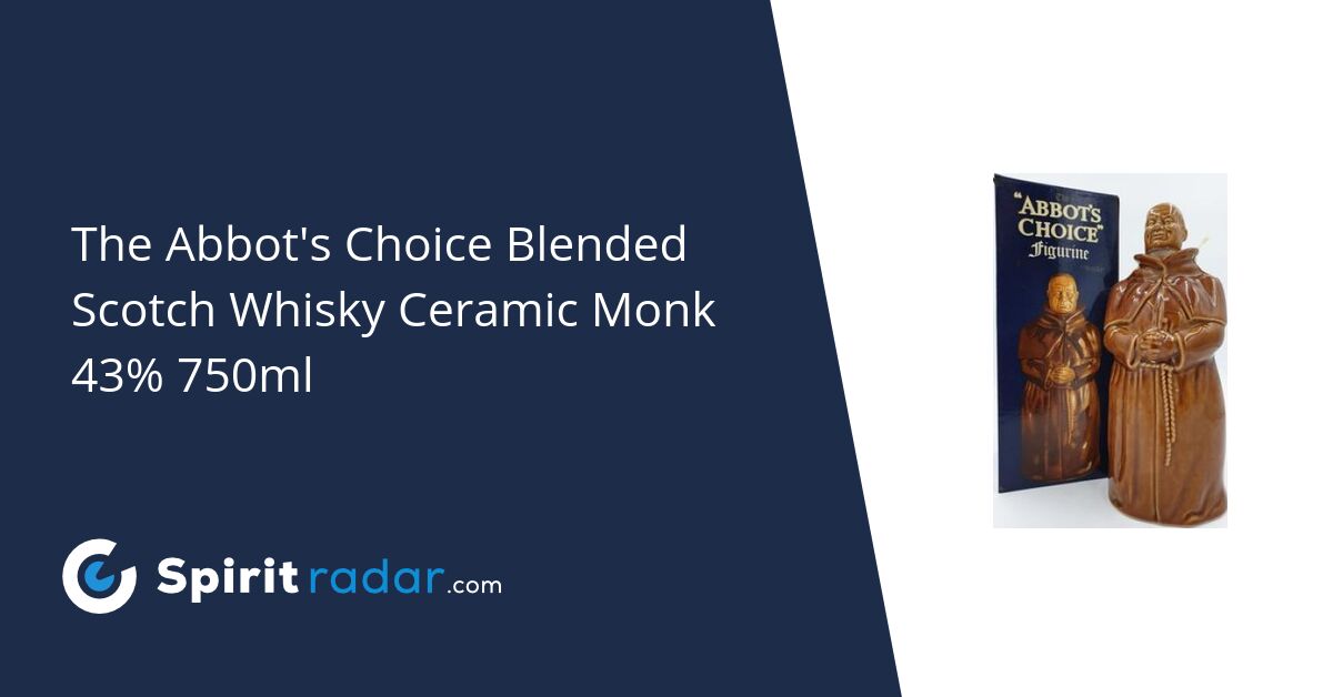 The Abbot's Choice Blended Scotch Whisky Ceramic Monk Samaroli Silvano ...