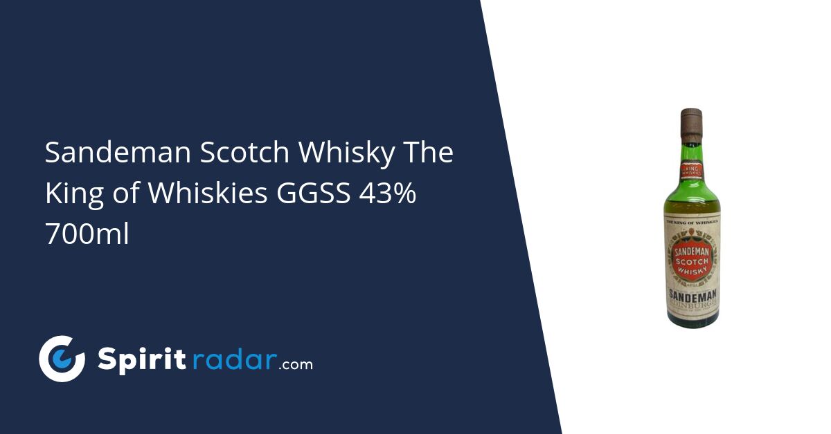 Sandeman Scotch Whisky The King of Whiskies GGSS 43% 700ml - Spirit Radar