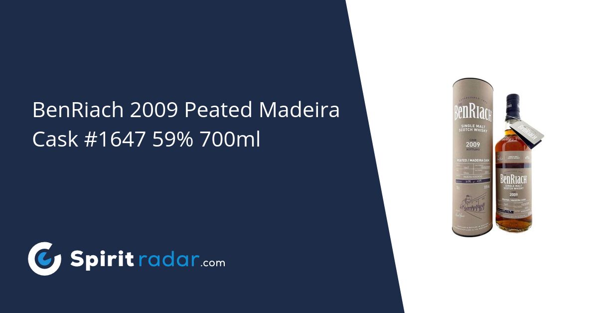 BenRiach 2009 Peated Madeira Cask #1647 59% 700ml - Spirit Radar