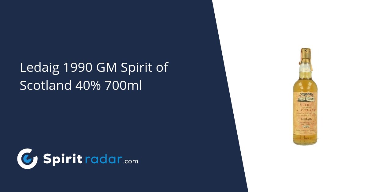 Ledaig 1990 GM Spirit of Scotland 40% 700ml - Spirit Radar