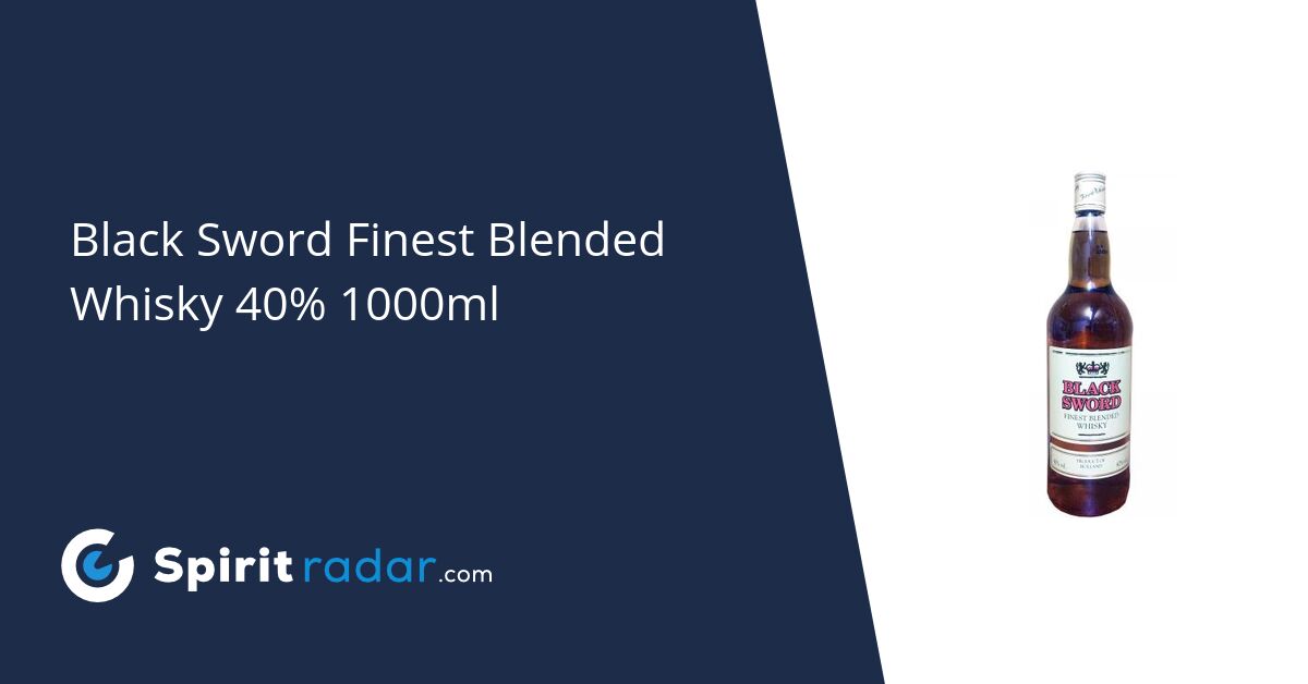 Black Sword Finest Blended Whisky 40% 1000ml - Spirit Radar