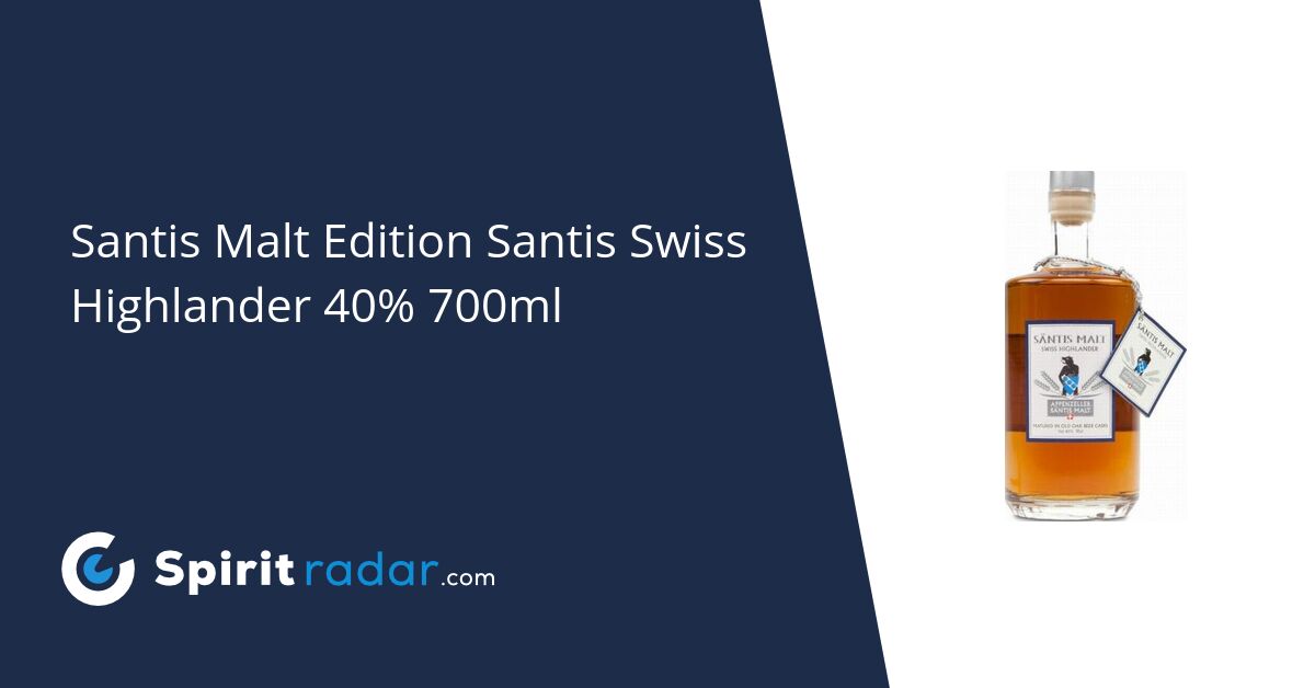 Santis Malt Edition Santis Swiss Highlander Old Oak Beer Casks 40% ...