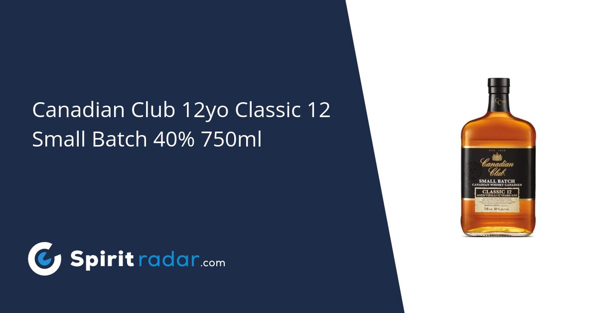 Canadian Club 12yo Classic 12 Small Batch C12-014 40% 750ml - Spirit Radar