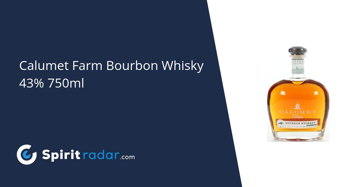 Calumet Farm Bourbon Whisky New American Oak Barrels 43% 750ml - Spirit ...