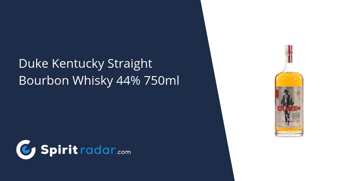 Duke Kentucky Straight Bourbon Whisky 44% 750ml - Spirit Radar