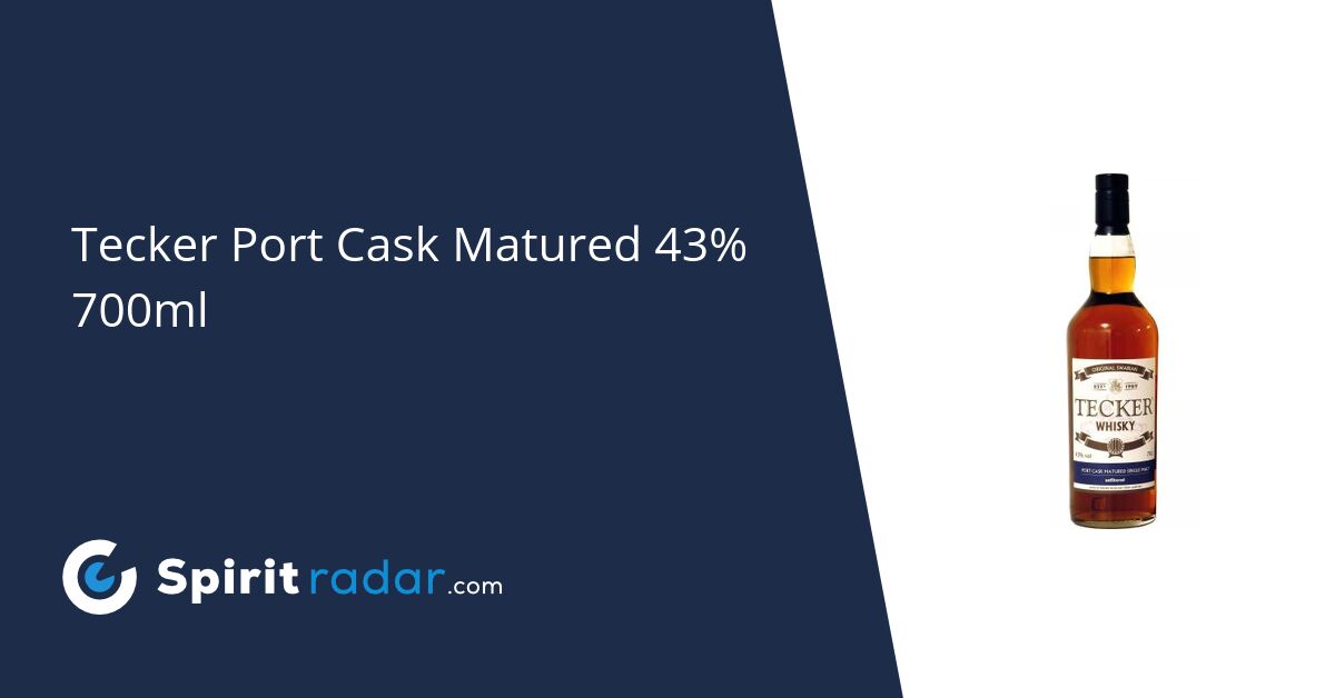 Tecker Port Cask Matured 43% 700ml - Spirit Radar