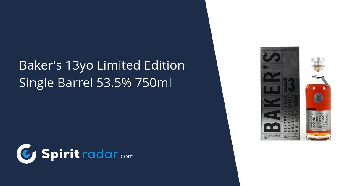 Baker's 13yo Limited Edition Single Barrel #267818 53.5% 750ml - Spirit ...