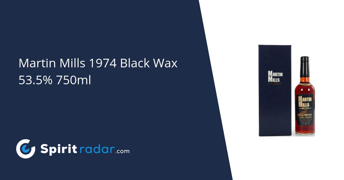 Martin Mills 1974 Black Wax 53.5% 750ml - Spirit Radar