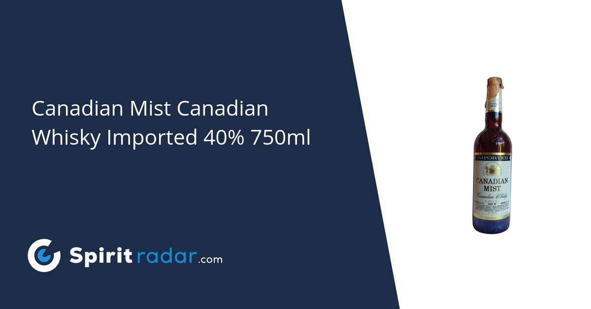 Canadian Mist Canadian Whisky Imported 40% 750ml - Spirit Radar
