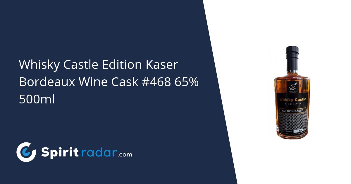 Whisky Castle Edition Kaser Bordeaux Wine Cask #468 65% 500ml - Spirit Radar