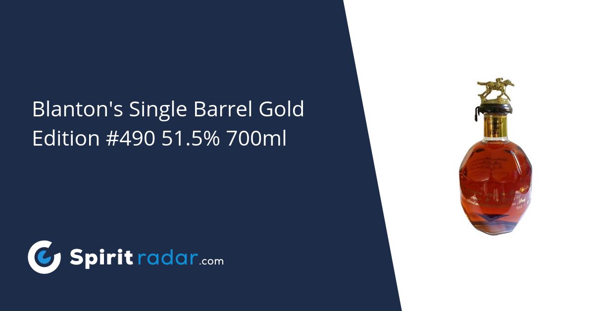 Blanton's Single Barrel Gold Edition #490 51.5% 700ml - Spirit Radar