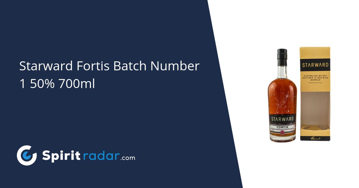 Starward Fortis Batch Number 1 50% 700ml - Spirit Radar