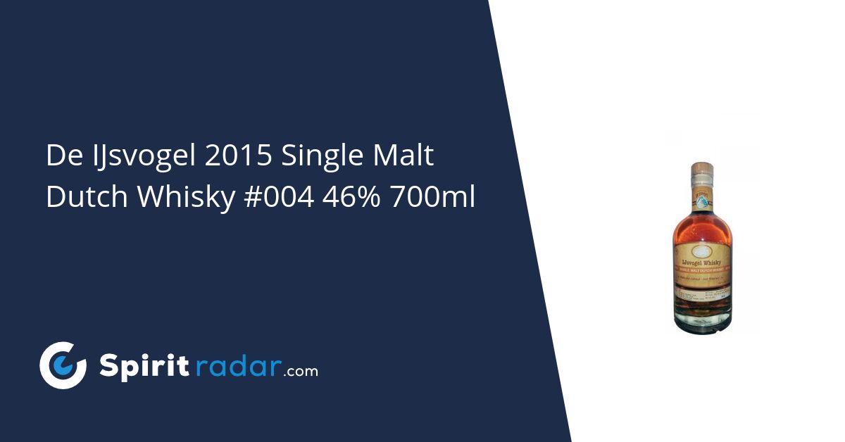 De IJsvogel 2015 Single Malt Dutch Whisky #004 46% 700ml - Spirit Radar