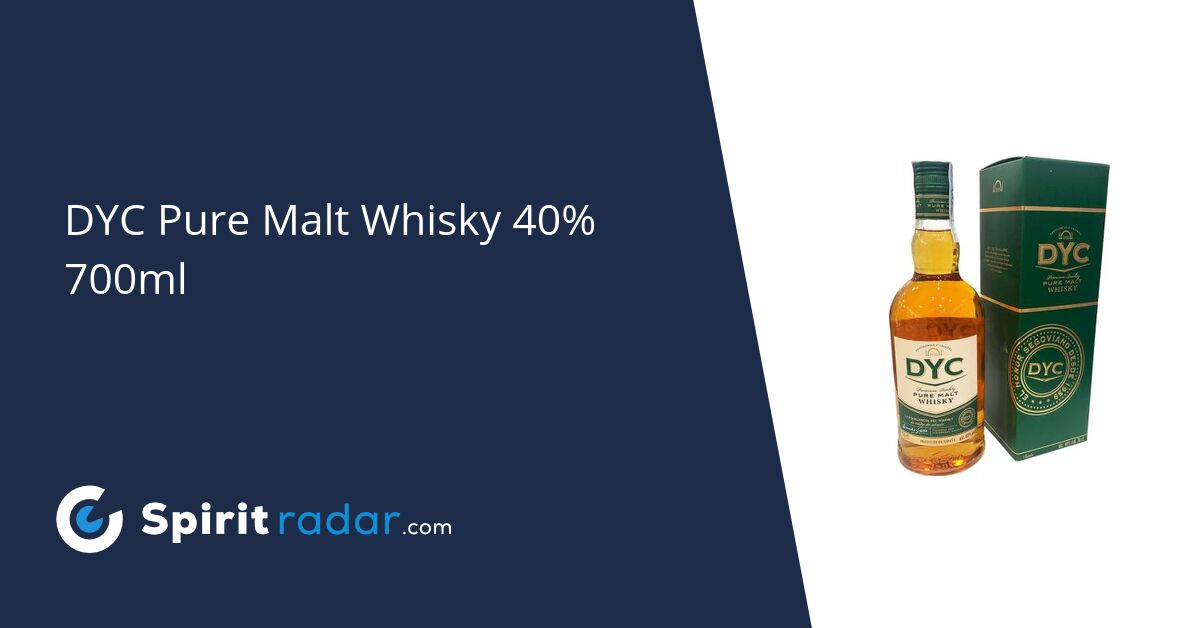 DYC Pure Malt Whisky 40% 700ml - Spirit Radar