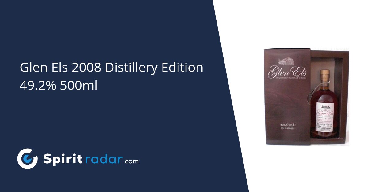 Glen Els 2008 Distillery Edition #173 49.2% 500ml - Spirit Radar
