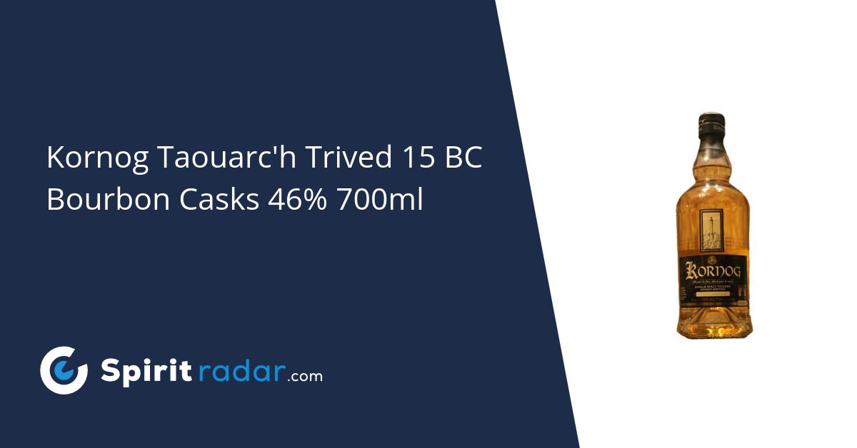 Kornog Taouarc'h Trived 15 BC Bourbon Casks 46% 700ml - Spirit Radar