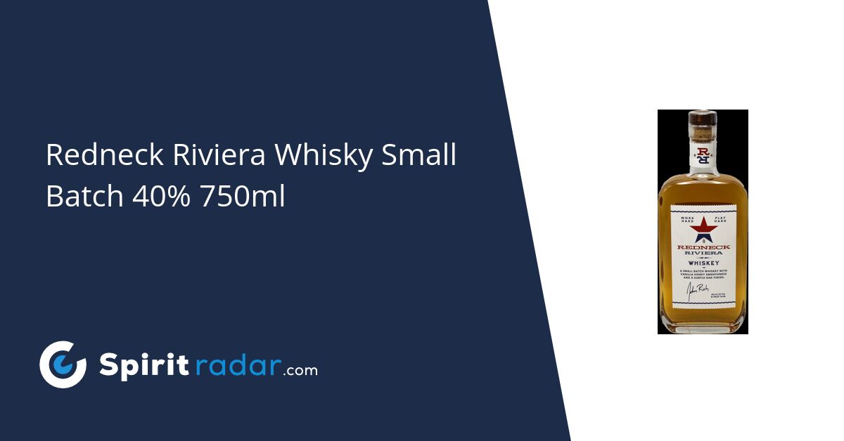 Redneck Riviera Whisky Small Batch 40% 750ml - Spirit Radar