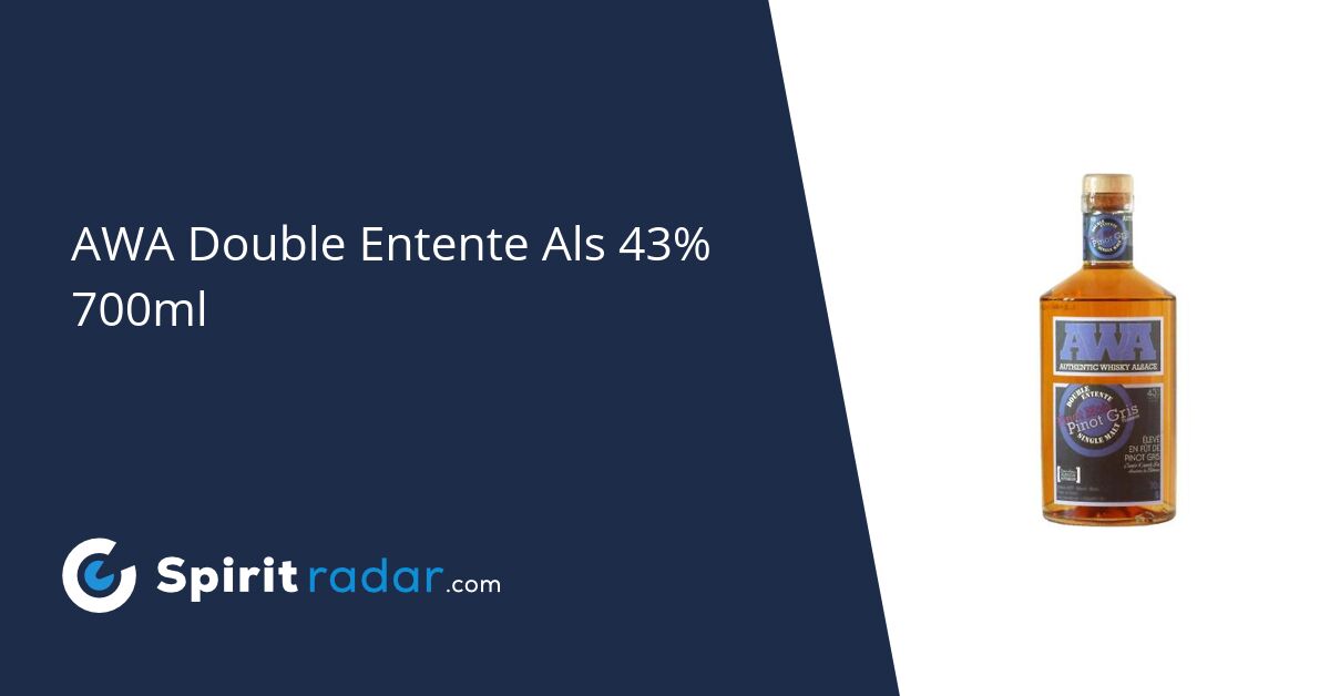 AWA Double Entente Als 43% 700ml - Spirit Radar