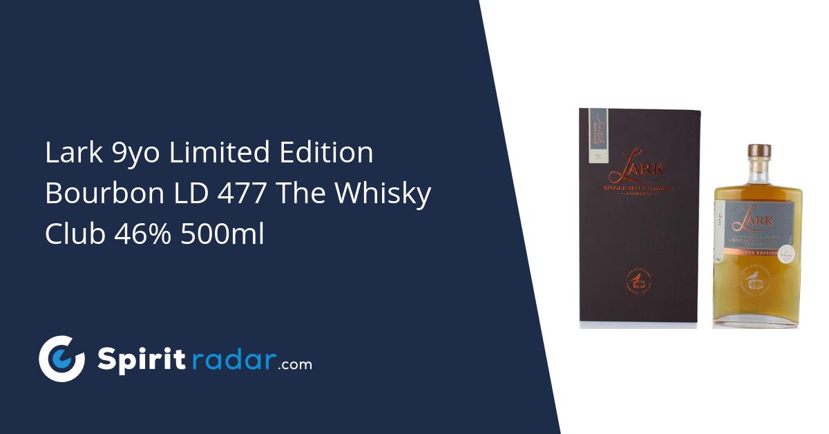 Lark 9yo Limited Edition Bourbon LD 477 The Whisky Club 46% 500ml ...
