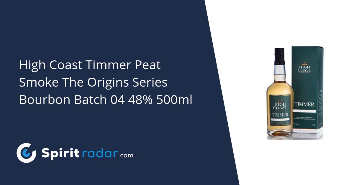 High Coast Timmer Peat Smoke The Origins Series Bourbon Batch 04 48% 500ml - Spirit Radar