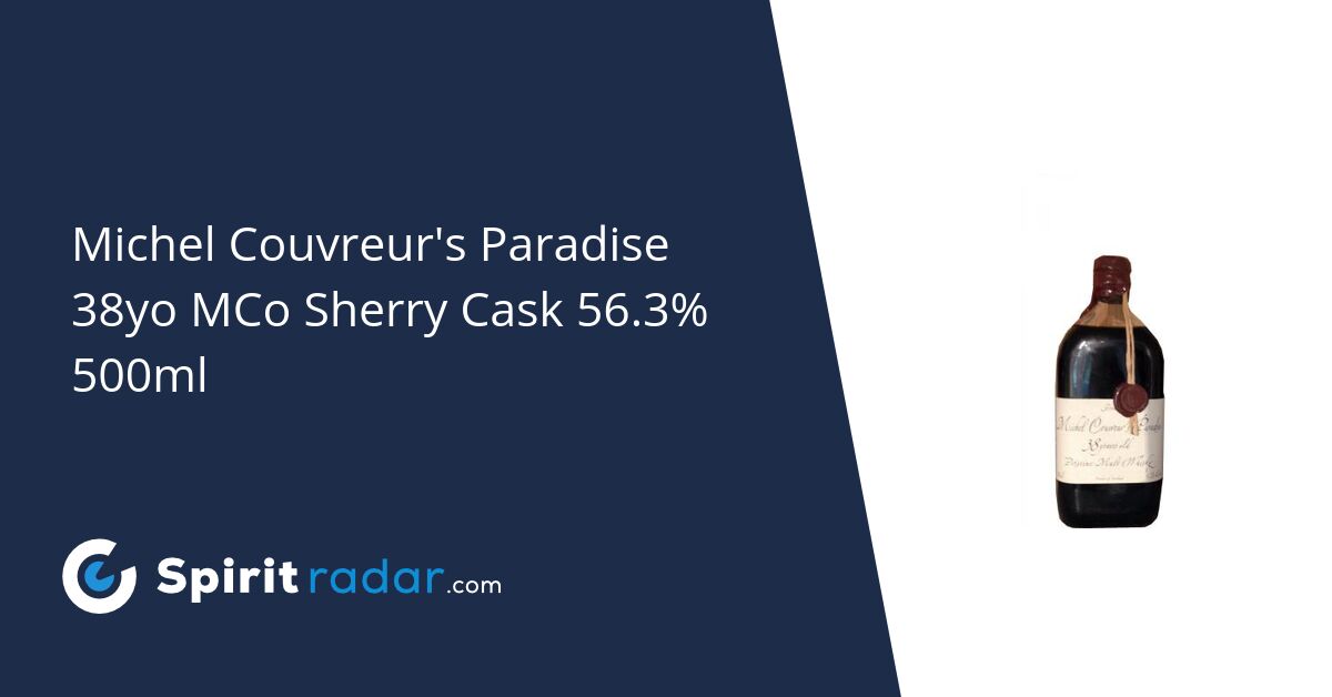 Michel Couvreur's Paradise 38yo MCo Sherry Cask 56.3% 500ml - Spirit Radar