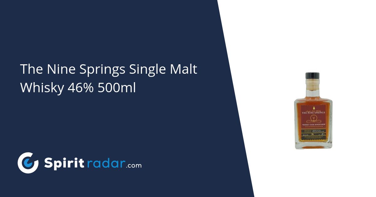 The Nine Springs Single Malt Whisky 46% 500ml - Spirit Radar