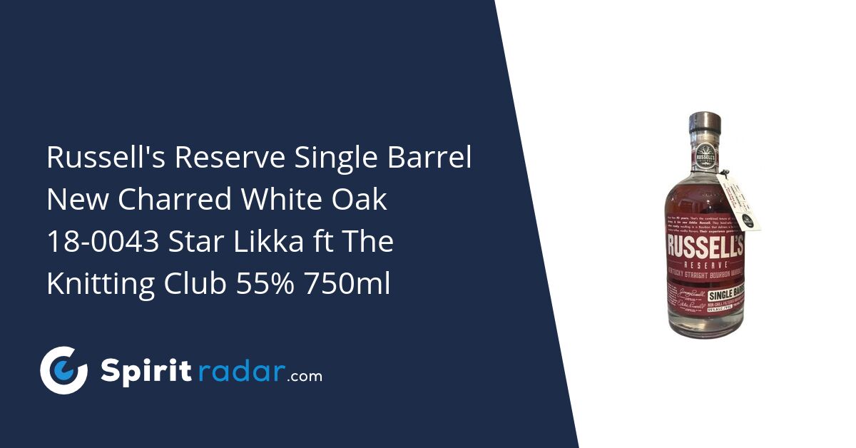 Russell's Reserve Single Barrel New Charred White Oak 18-0043 Star ...