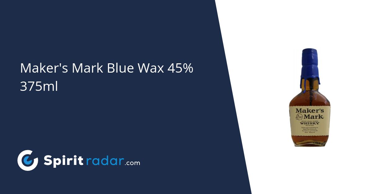 Maker's Mark Blue Wax 45% 375ml - Spirit Radar