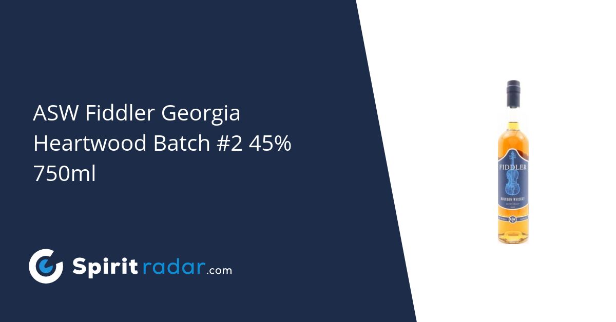 ASW Fiddler Georgia Heartwood Batch #2 45% 750ml - Spirit Radar