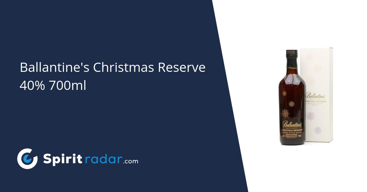 Ballantine's Christmas Reserve 40% 700ml - Spirit Radar