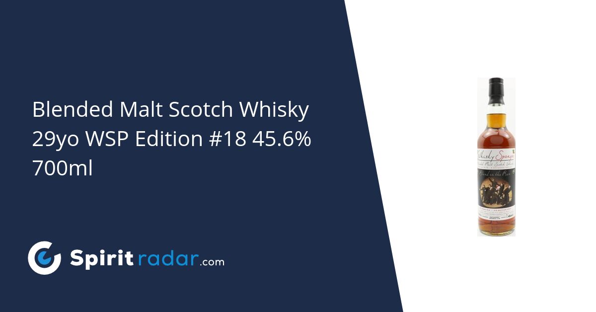 Blended Malt Scotch Whisky 29yo WSP Edition #18 45.6% 700ml - Spirit Radar