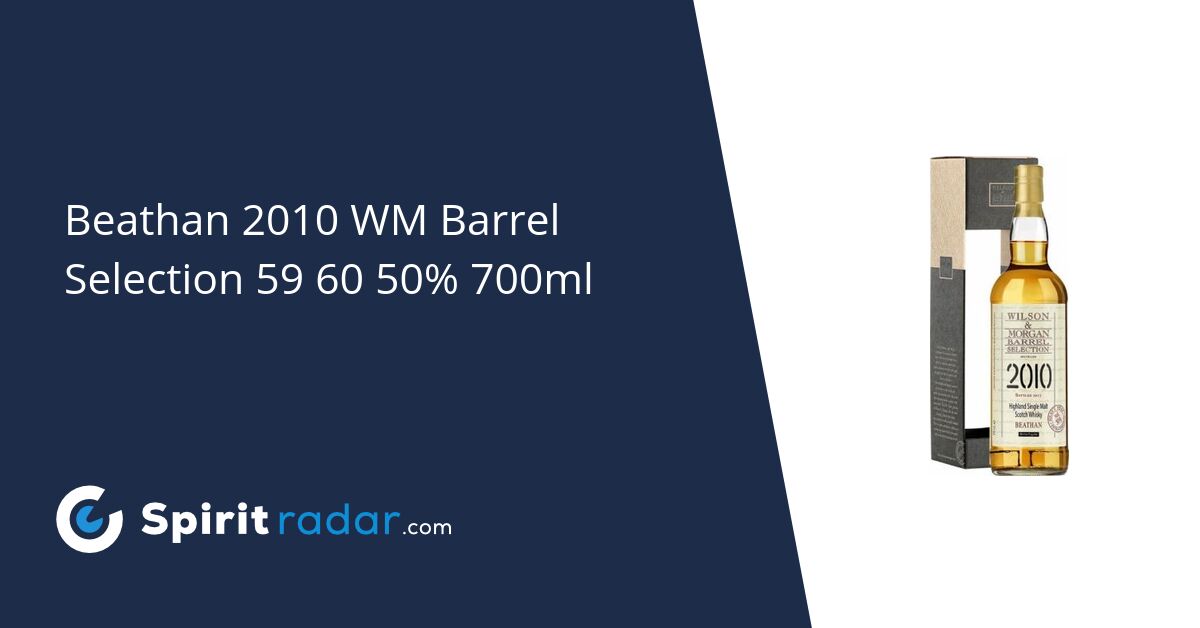 Beathan 2010 WM Barrel Selection 59 60 50% 700ml - Spirit Radar