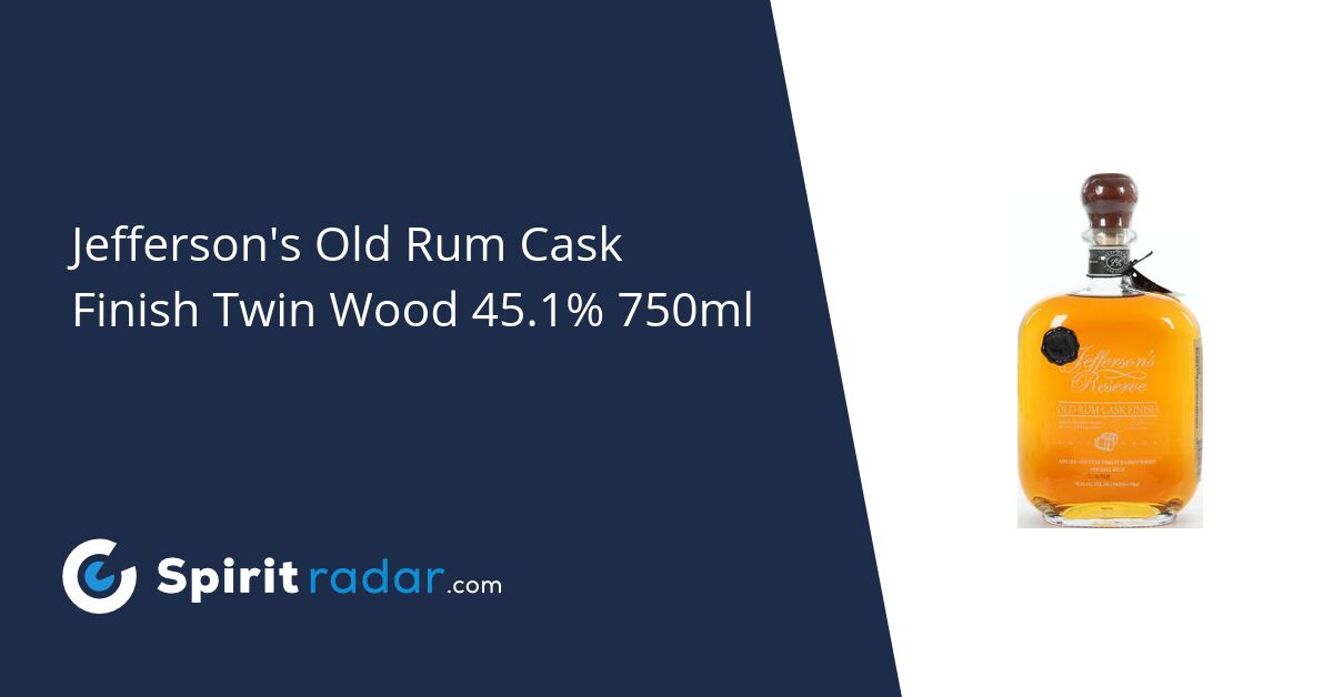 Jefferson's Old Rum Cask Finish Twin Wood 45.1% 750ml - Spirit Radar