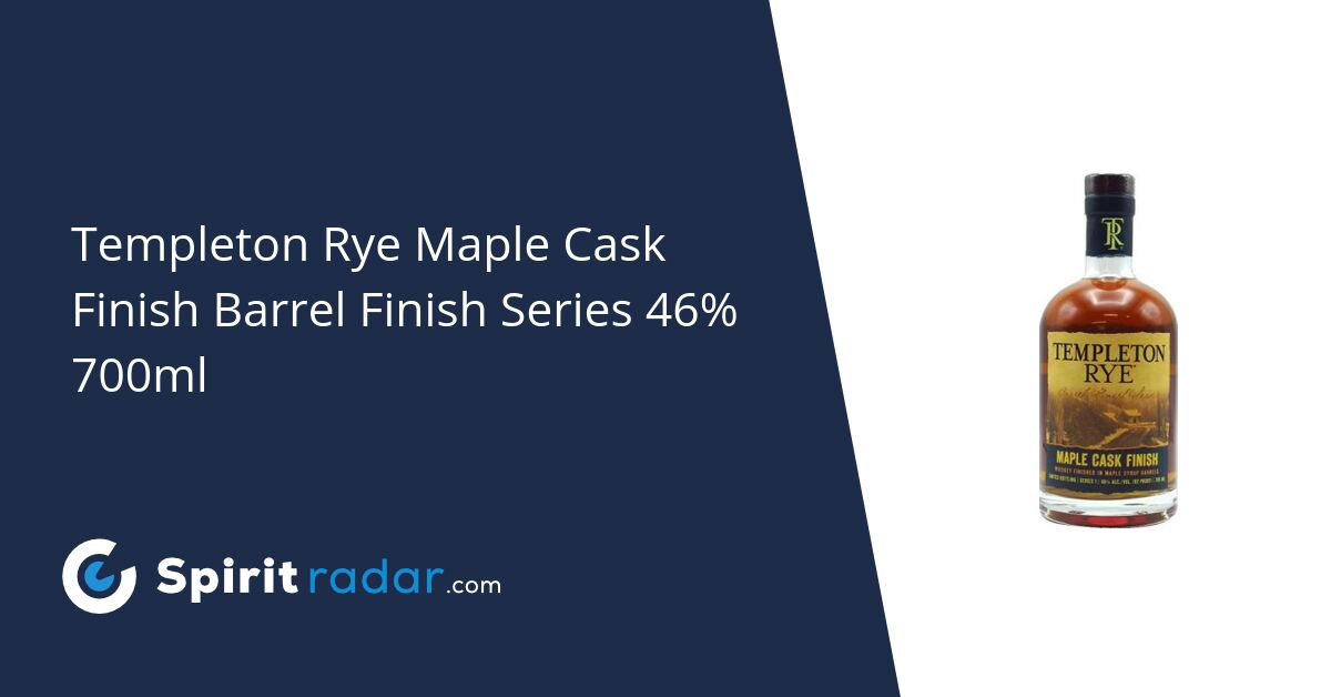 Templeton Rye Maple Cask Finish Barrel Finish Series 46% 700ml - Spirit ...