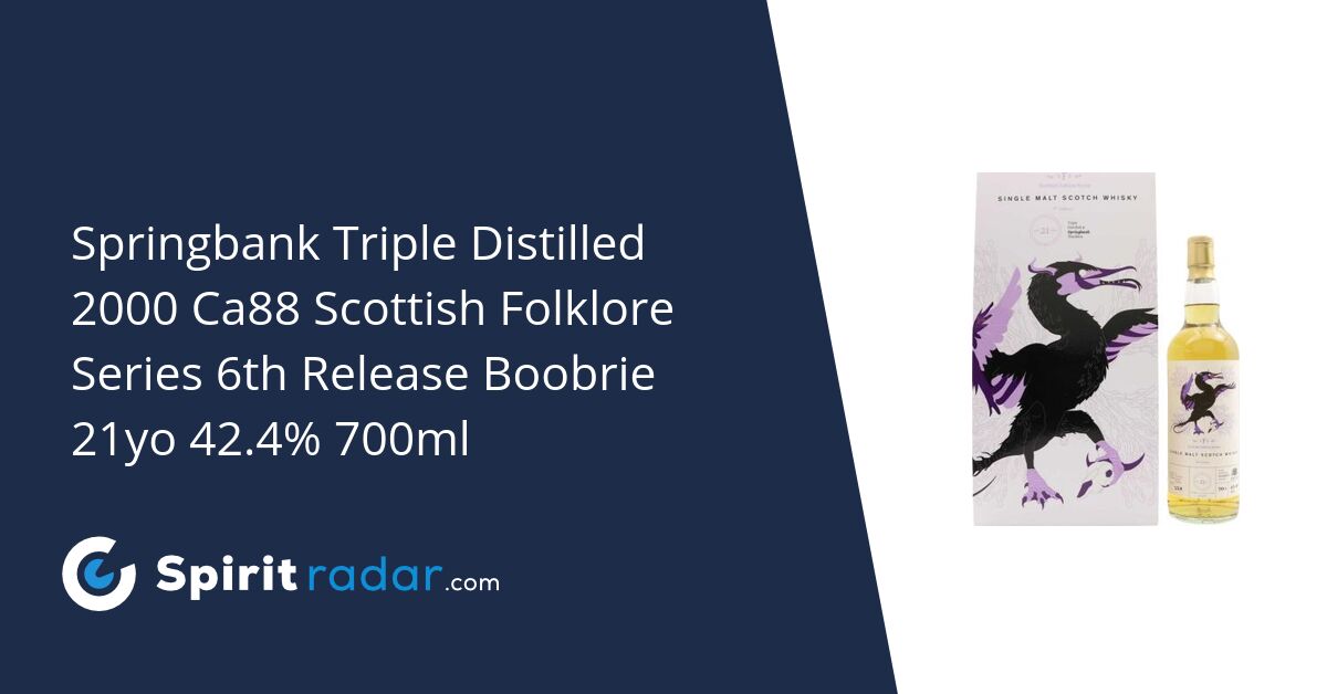 Springbank Triple Distilled 2000 Ca88 Scottish Folklore Series 6th ...