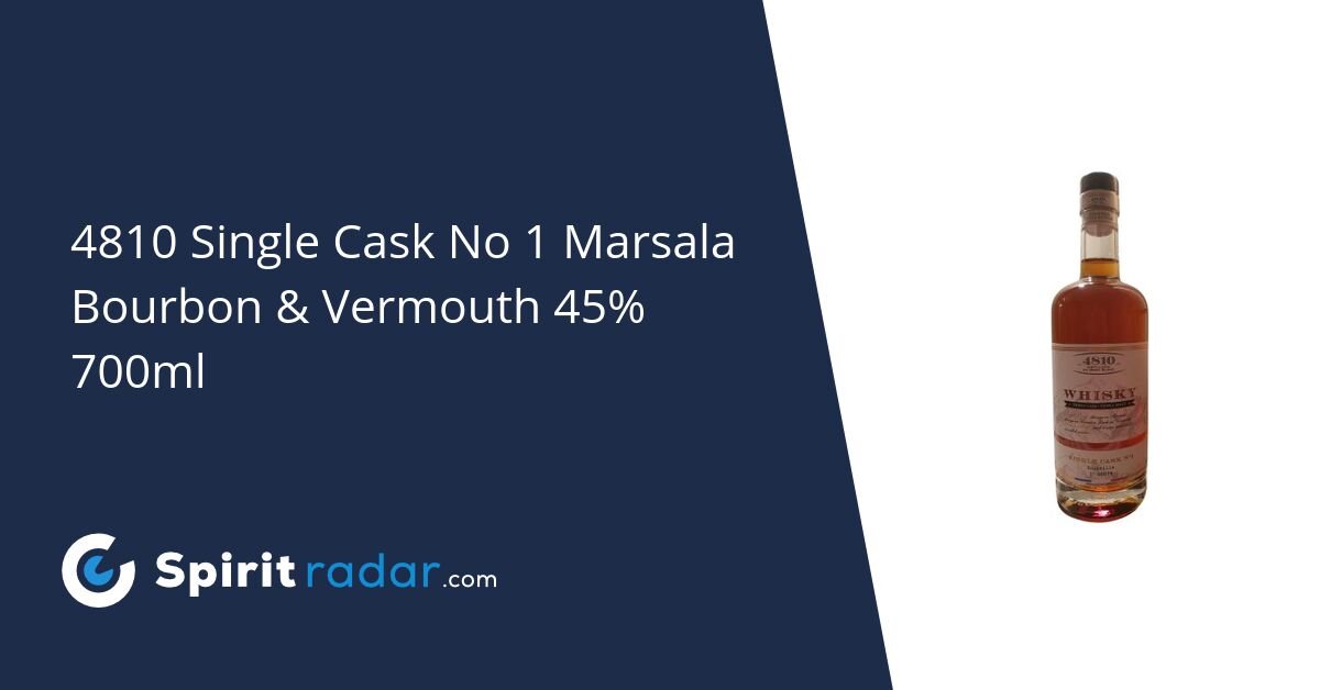 4810 Single Cask No 1 Marsala Bourbon & Vermouth 45% 700ml - Spirit Radar