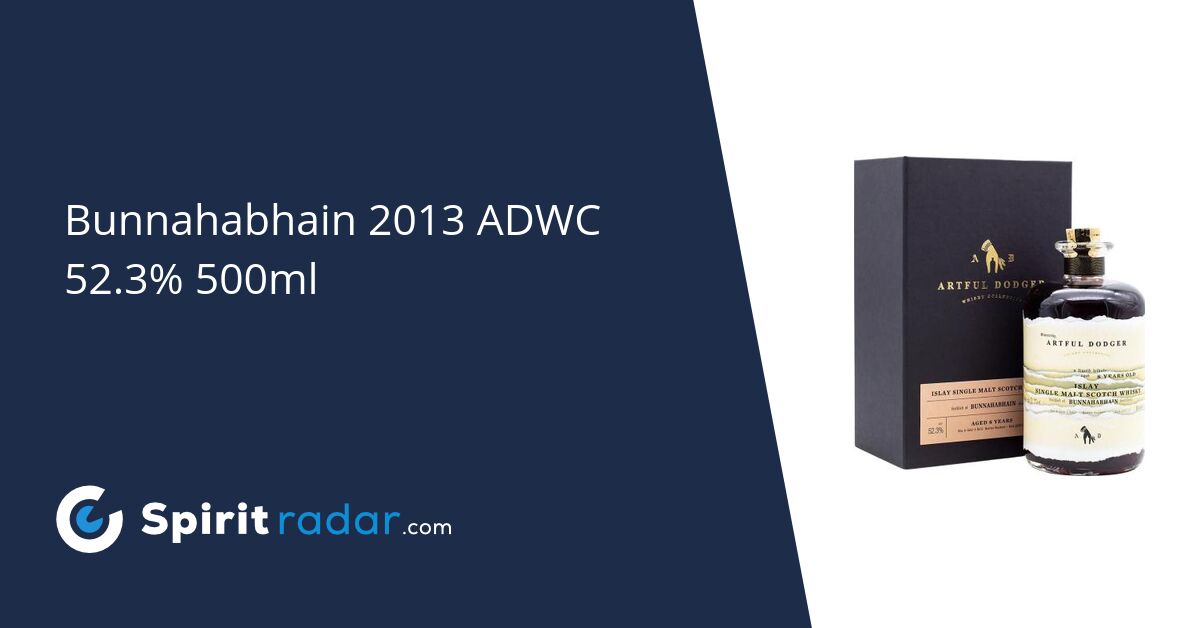 Bunnahabhain 2013 ADWC 52.3% 500ml - Spirit Radar