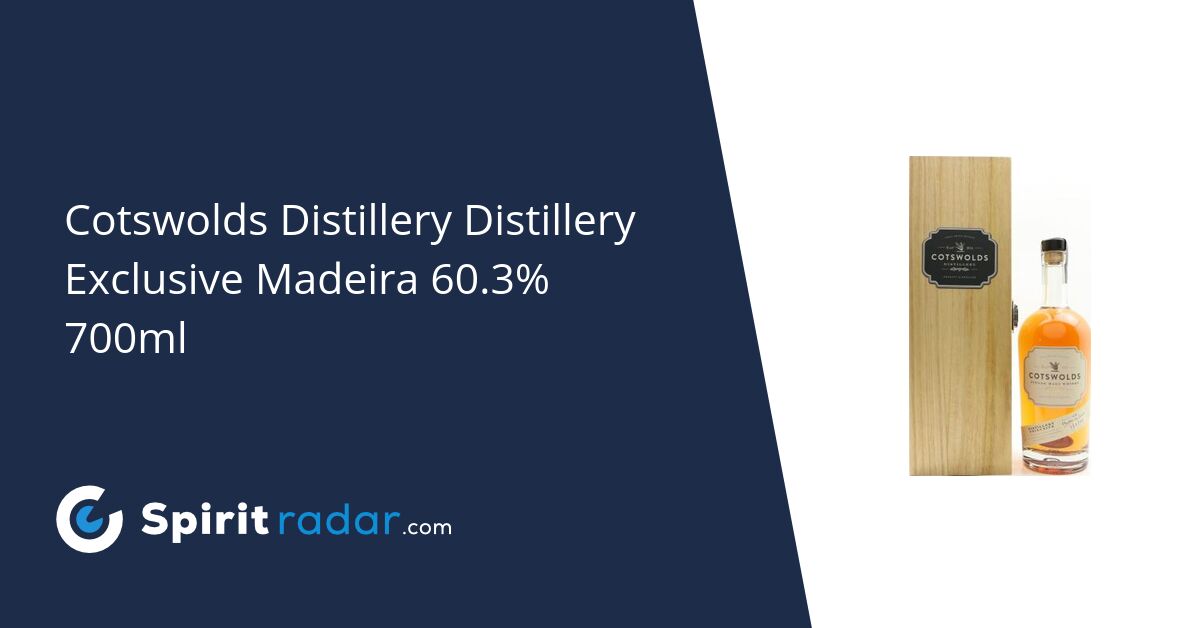 Cotswolds Distillery Distillery Exclusive Madeira 60.3% 700ml - Spirit ...